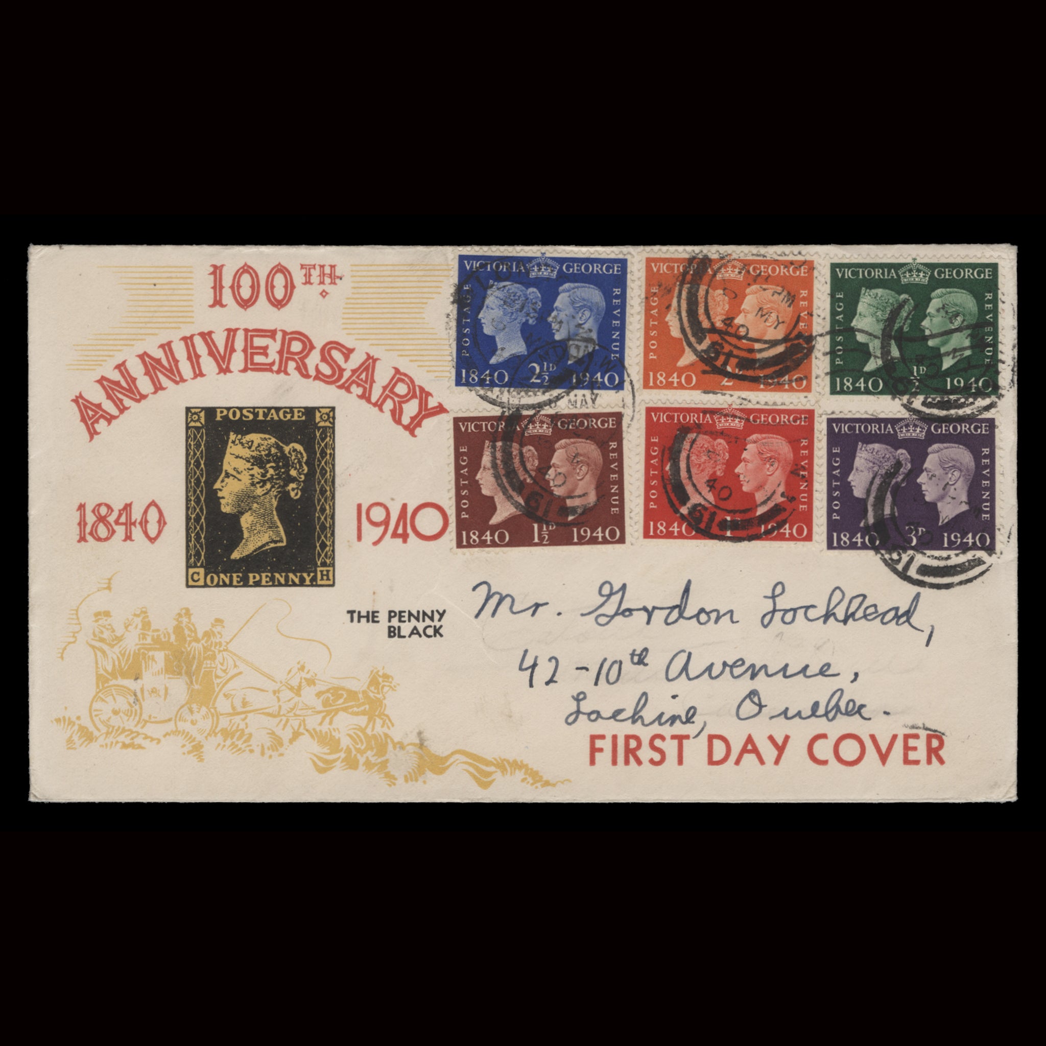 Great Britain 1940 Postage Stamp Centenary – ZEBOOSE.COM