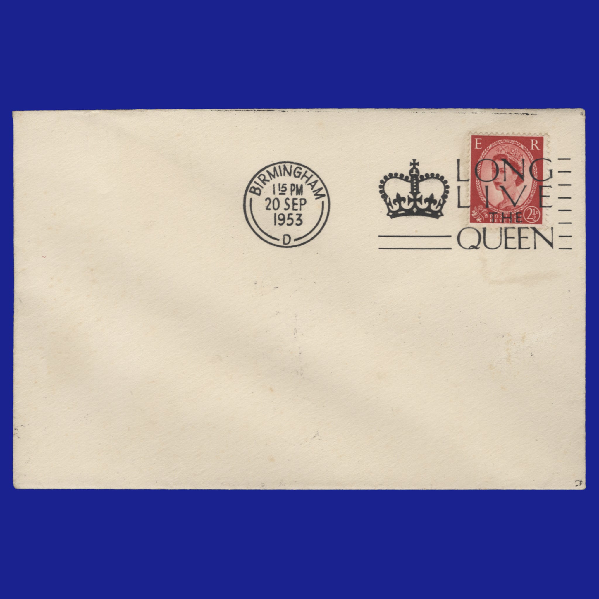 Great Britain 1953 Coronation slogan postmark trial – ZEBOOSE.COM