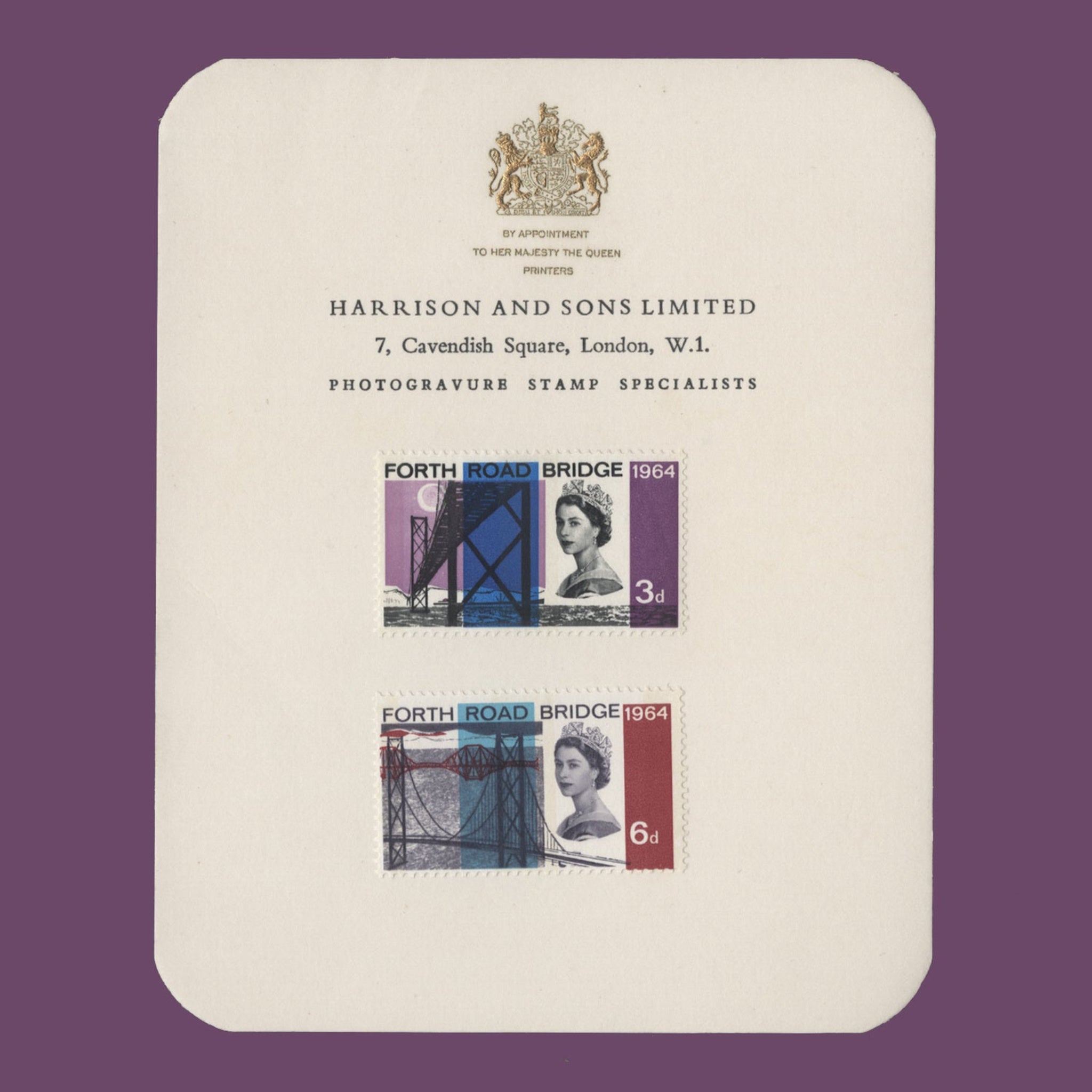 Great Britain 1964 Forth Road Bridge presentation card – ZEBOOSE.COM