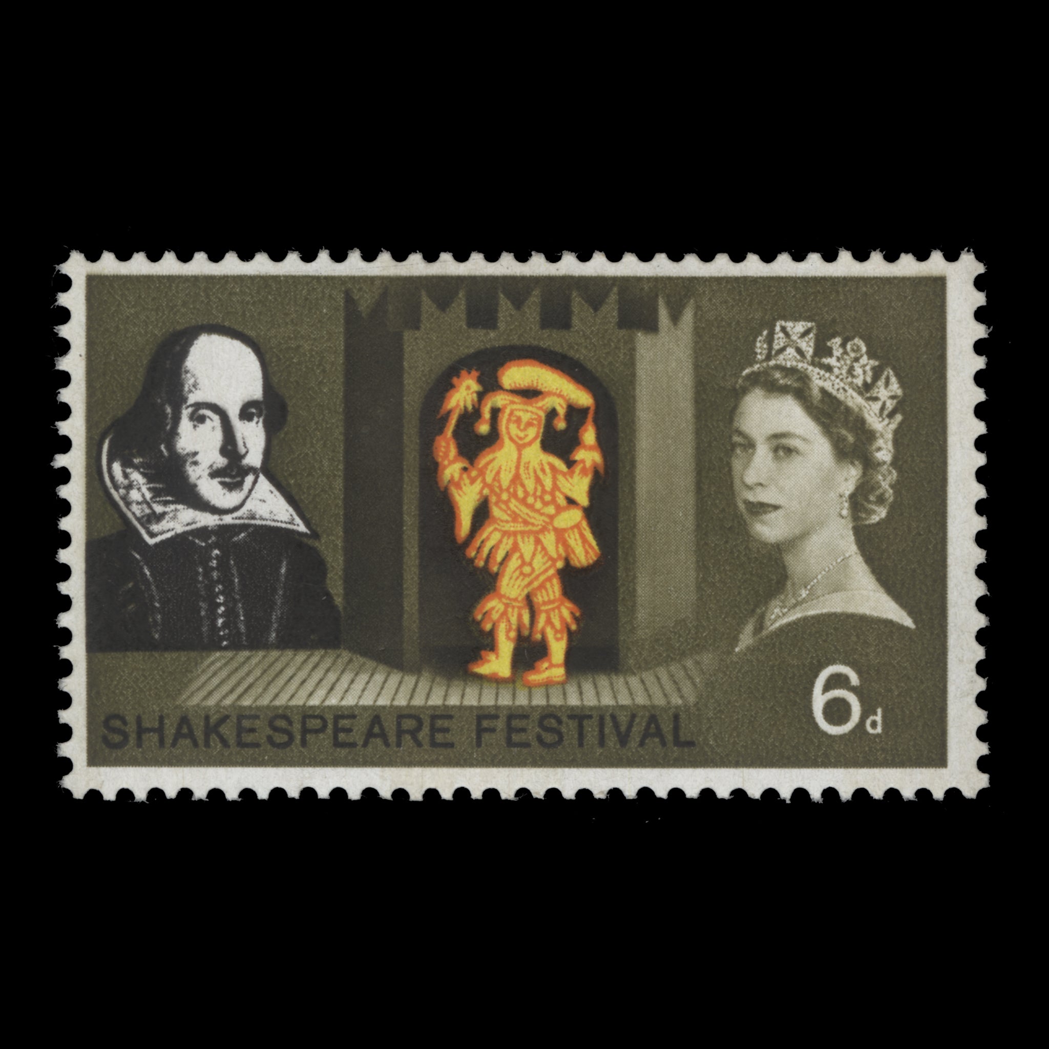 Great Britain 1964 (Variety) 6d Shakespeare Festival with phosphor on ...