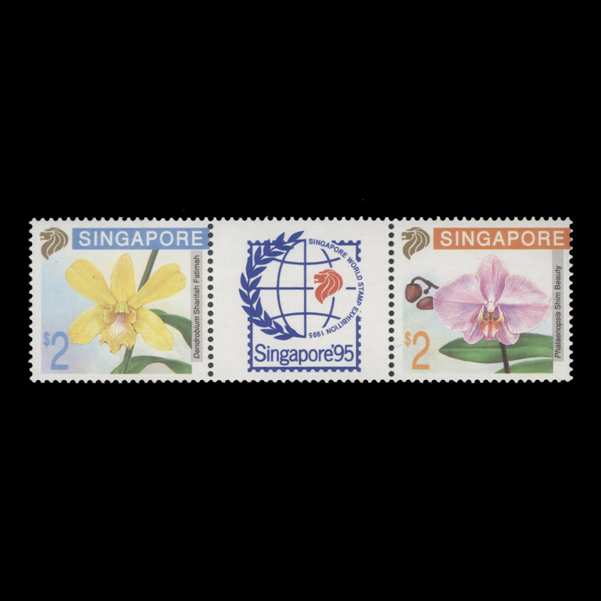 Singapore 1992 (MNH) Stamp Exhibition, Singapore pair – ZEBOOSE.COM