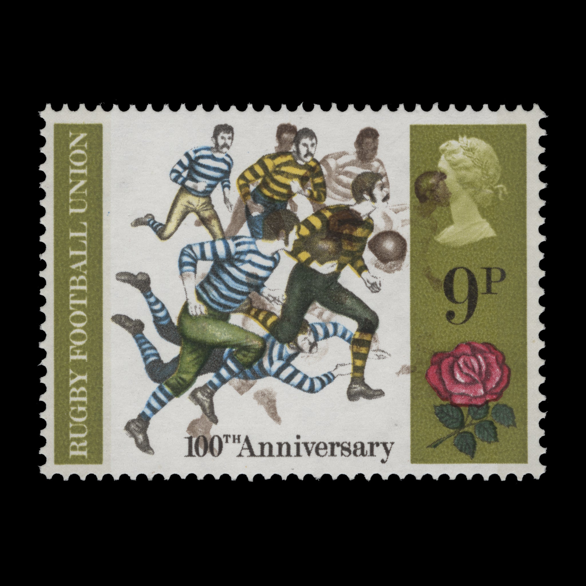 Great Britain 1971 (Variety) 9p British Anniversaries with olive-brown ...