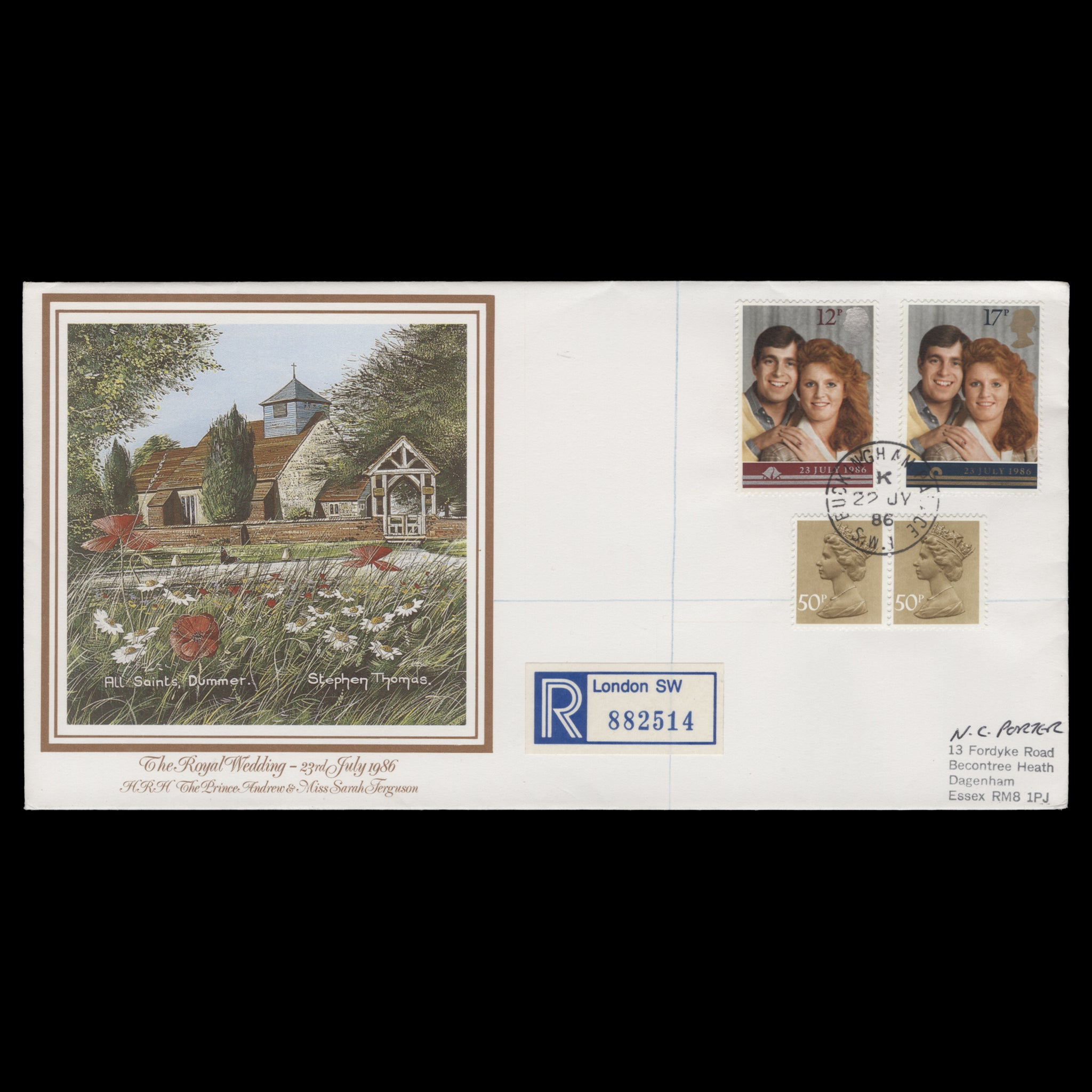 Great Britain 1986 Royal Wedding first day cover, BUCKINGHAM PALACE ...