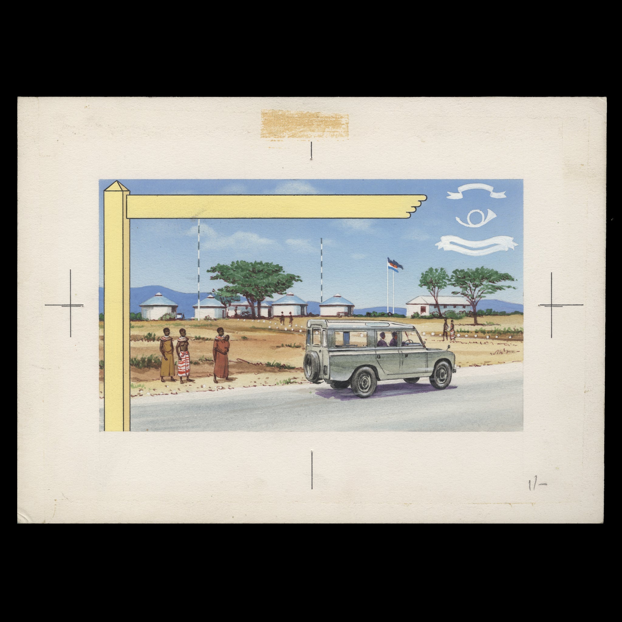 Kenya 1977 Nairobi-Addis Ababa Highway artwork by Richard Granger Barr ...