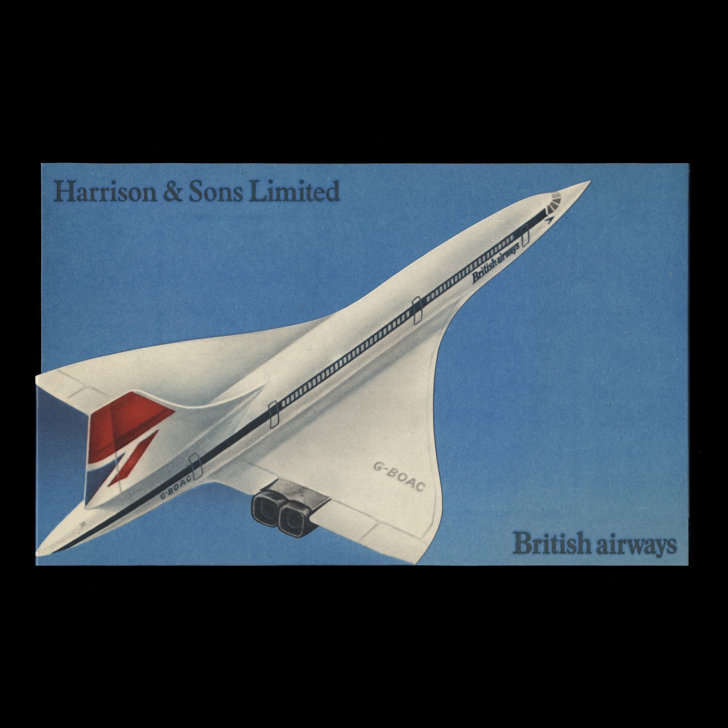 Bahrain 1976 Inaugural Concorde Flight presentation folder – ZEBOOSE.COM
