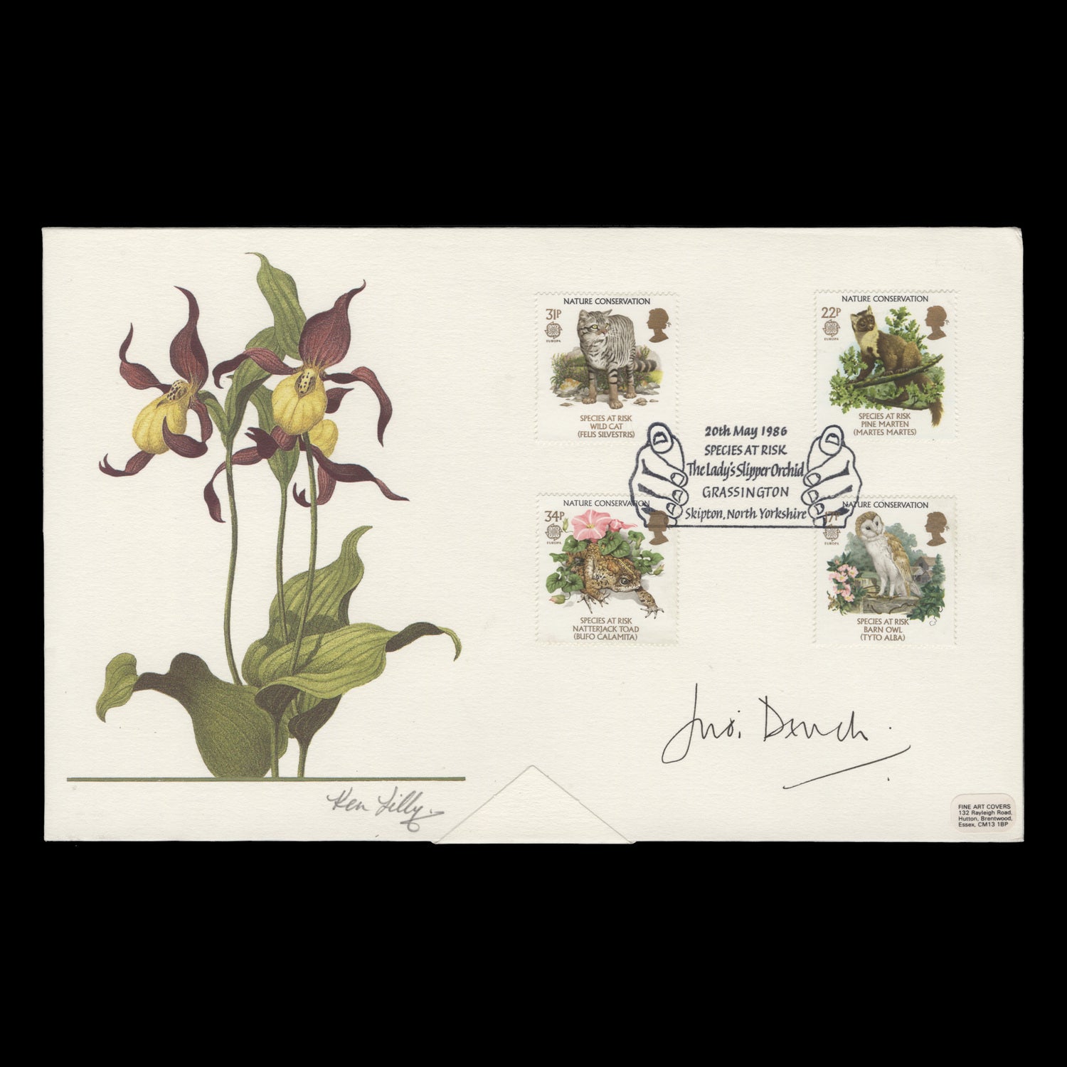 Great Britain 1986 Nature Conservation first day cover signed by artist ...