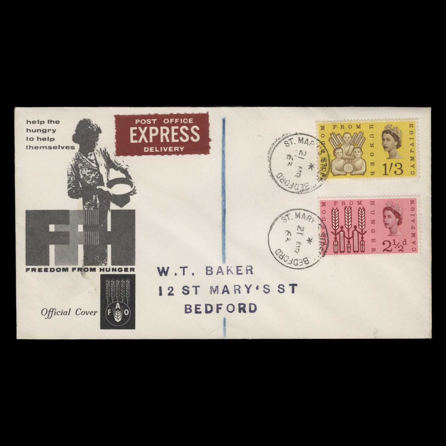 Great Britain 1963 Freedom From Hunger – ZEBOOSE.COM