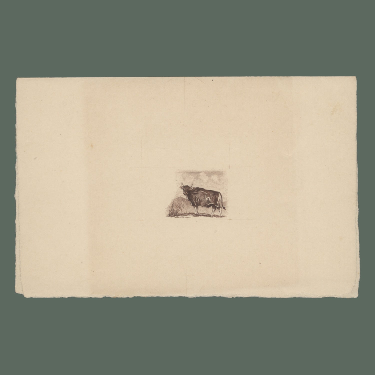 North Borneo 1961 Tembadau die proofs of frame and vignette – ZEBOOSE.COM